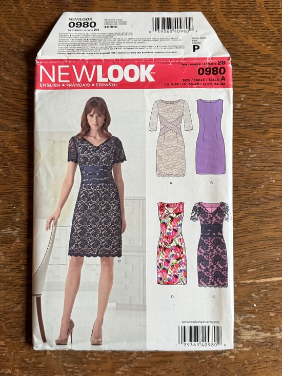 New Look | Dresses | New Look Dress Pattern 980 Sizes 88 | Poshmark